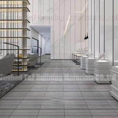 China Hotel Apartment Carpet Floor Porcelain Tiles Ceramic Texture Anti - Slip Strip Pattern for sale