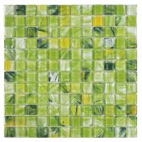 China 300x300mm Crystal Glass Mosaic Tile For Balcony Kitchen Bathroom Wall Swimming Pool Tiles for sale