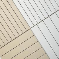 China Mosaic Light Yellow Clothing Store Marble Stone Tile Long Strip Commercial Background Wall Tiles for sale