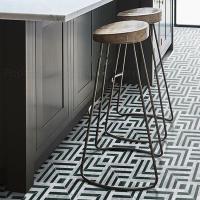 China Stone Mosaic Marble Non Slip Floor Tile For Dining Room Kitchen Washroom for sale