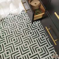 China Stone Mosaic Marble Non Slip Floor Tile For Dining Room Kitchen Washroom for sale