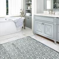 China Stone Mosaic Marble Non Slip Floor Tile For Dining Room Kitchen Washroom for sale