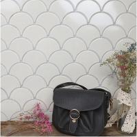 China Dragon Scale Full Body Mosaic Ceramic Tiles Bathroom Background Wall Fish Scale Tile for sale