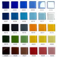 China 300x300mm Crystal Glass Mosaic Floor Wall Tile For Bathroom Swimming Pool Kitchen Backsplash for sale