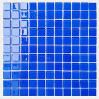 China 300x300mm Crystal Glass Mosaic Floor Wall Tile For Bathroom Swimming Pool Kitchen Backsplash for sale