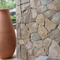 China 3D Natural Marble Stones Random Rusty Slate Meshed Flagstone Outdoor Garden Flooring Pavers Wall Tiles for sale