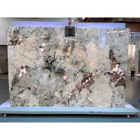 China Luxury Natural Quartzite Stone Slab Hotel Villa Living Room Wall Decor Kitchen Countertop for sale