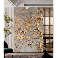 China Luxury Natural Quartzite Stone Slab Hotel Villa Living Room Wall Decor Kitchen Countertop for sale