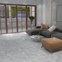 China Cement Concrete Look Non Slip Ceramic Tiles Rectangle Porcelain Rustic Tiles for sale