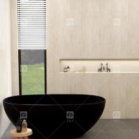China Grille Pull Trough Imitation Wood Grain Ceramic Tiles Balcony Floor Luxury Texture Background Wall for sale