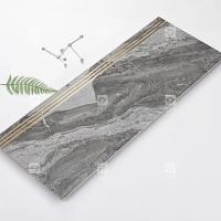 China Stair Step Gold Wire Marble Floor Tile Non Slip Integrated Class Tile for sale