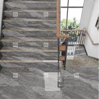 China Stair Step Gold Wire Marble Floor Tile Non Slip Integrated Class Tile for sale