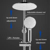 China Three Function Bath Shower Mixer Set Copper Alloy Adjustable Descaling Shower Set for sale