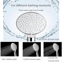 China Three Function Bath Shower Mixer Set Copper Alloy Adjustable Descaling Shower Set for sale