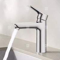 China Single Handle Bathroom Washbasin Faucet Hot And Cold Stainless Steel Household Sink for sale