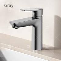 China Single Handle Bathroom Washbasin Faucet Hot And Cold Stainless Steel Household Sink for sale