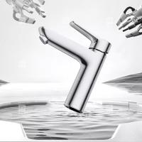 China Single Handle Bathroom Washbasin Faucet Hot And Cold Stainless Steel Household Sink for sale