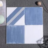China Nordic INS Style Black White Glazed Porcelain Tiles 300*300mm For Floor And Interior Wall for sale