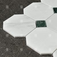China Classic Carrara Natural Marble Stone Mosaic Porcelain Tiles For Floor And Wall for sale