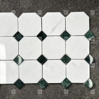China Classic Carrara Natural Marble Stone Mosaic Porcelain Tiles For Floor And Wall for sale