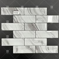 China Contemporary Style Rectangular Glass Mosaic Tile For Bathroom AAAA for sale