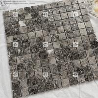 China Natural Marble Stone Mosaic Tile Bathroom Floor Tile Fish Pond Tile Antique Background Wall for sale