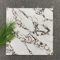 China 600x600mm White Matt Marble Glazed Ceramic Tiles Washroom Rustic Floor Wall Tiles for sale