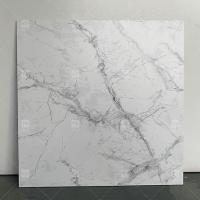 China 600x600mm White Matt Marble Glazed Ceramic Tiles Washroom Rustic Floor Wall Tiles for sale