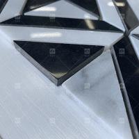 China Black And White Marble Stone Mosaic Tile For Wall Kitchen Backsplash Wear Resistant for sale