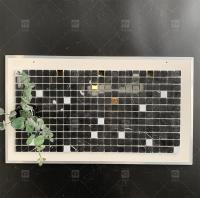 China Square Black And White Marble Stone Mosaic Tile 8mm Wall Decoration for sale