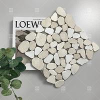 China 305x305mm Natural Pebble Stone Mosaic Tile For Bathroom Wall And Floor for sale