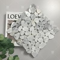 China 305x305mm Natural Pebble Stone Mosaic Tile For Bathroom Wall And Floor for sale