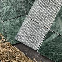 China Natural Marble Mosaic Polished Swimming Pool Tile Green Square Shape Home Decoration for sale