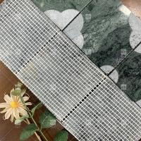 China Natural Marble Mosaic Polished Swimming Pool Tile Green Square Shape Home Decoration for sale