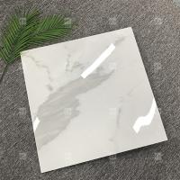 China 600x600mm High Glossy Polished Glazed Tile For Floor Standard White Marble Porcelain Tiles for sale