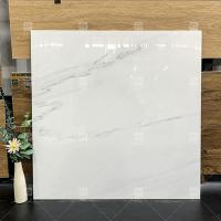 China 600x600mm High Glossy Polished Glazed Tile For Floor Standard White Marble Porcelain Tiles for sale