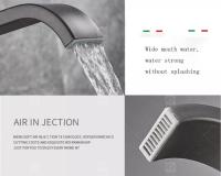 China Gray Single Cooling Bathroom Basin Faucet Countertop Washtable Household Balcony Stainless Steel for sale