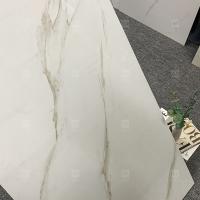 China 600x1200mm High Glossy Carrara White Polished Glazed Tile For Floor Marble Porcelain Tiles for sale