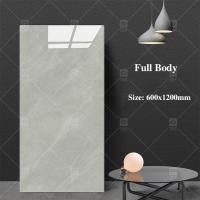 China Modern Large Glazed Porcelain Tiles Gray Marble For Interior Wall Square Shape for sale