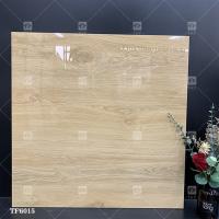 China High Glossy Interior Wood Look Porcelain Floor Tile Anti-slip Polished Glazed Porcelain Living Room Tiles For Flooring for sale