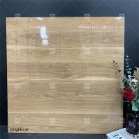 China High Glossy Interior Wood Look Porcelain Floor Tile Anti-slip Polished Glazed Porcelain Living Room Tiles For Flooring for sale