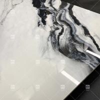 China Panda White Marble Look Porcelain Tiles 600x1200mm Slab For Living Room Wall Decor Luxury Stone For Malls for sale