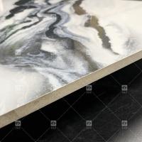 China Panda White Marble Look Porcelain Tiles 600x1200mm Slab For Living Room Wall Decor Luxury Stone For Malls for sale