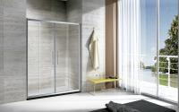 China Stainless Bathroom Shower Enclosure Acrylic Base With Sliding Door for sale
