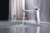 China 2.2GPM Bathroom Basin Faucets Zinc Handle Single Lever Sink Faucet for sale