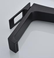 China Matte Black Waterfall Bathroom Sink Faucet 0.05-1.6Mpa Water pressure for sale