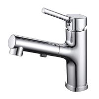 China OEM ODM Bathroom Faucets With Pull Out Sprayer Rust Resistant Finish for sale