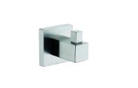 China anti rust Bathroom Hardware Sets , Brushed Nickel Towel Hook Rack 24x13x62cm for sale