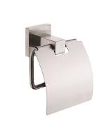 China anti rust Bathroom Hardware Sets , Brushed Nickel Towel Hook Rack 24x13x62cm for sale