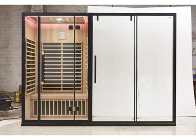 China Wet Dry Steam 110V/220V/380V Sauna Room Far Infrared Light Therapy Room for sale